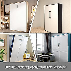 TOPOWN 2-Sets Murphy Bed Kit DIY Kit for Murphy Full-Size Bed Vertical Murphy Bed Hardware Kit for Folding Cabinet Wall Bed DIY Murphy Bed Kit Murphy Bed Hardware Bed Hardware(Full-Size, Vertica