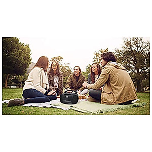 GPX BCA209B Portable Am/FM Boombox with CD and Cassette Player, Black