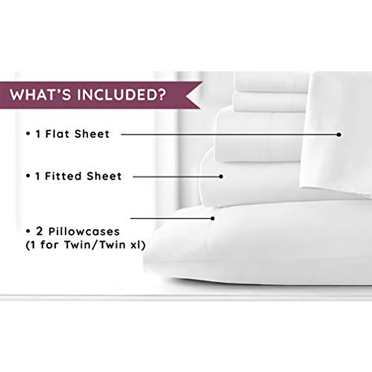 Southshore Fine Living, Inc. Botanical Leaves Collection, 4-Piece, 14-Inch Deep Pocket Sheet Set, Shrinkage Free with 1 Flat Sheet, 1 Fitted Sheet, 2 Pillowcases, White with Grey Leaves, King