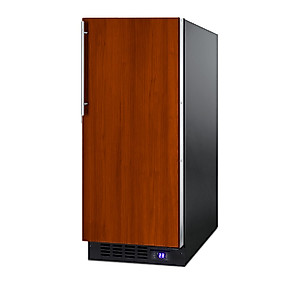 Summit SCFF1533BSS Cabinet Freezer with 2.45 cu. ft. Total Capacity Frost Free Operation Adjustable Chrome Shelves Sabbath Mode Setting and 100% CFC Free in Stainless Steel (Right Hinge