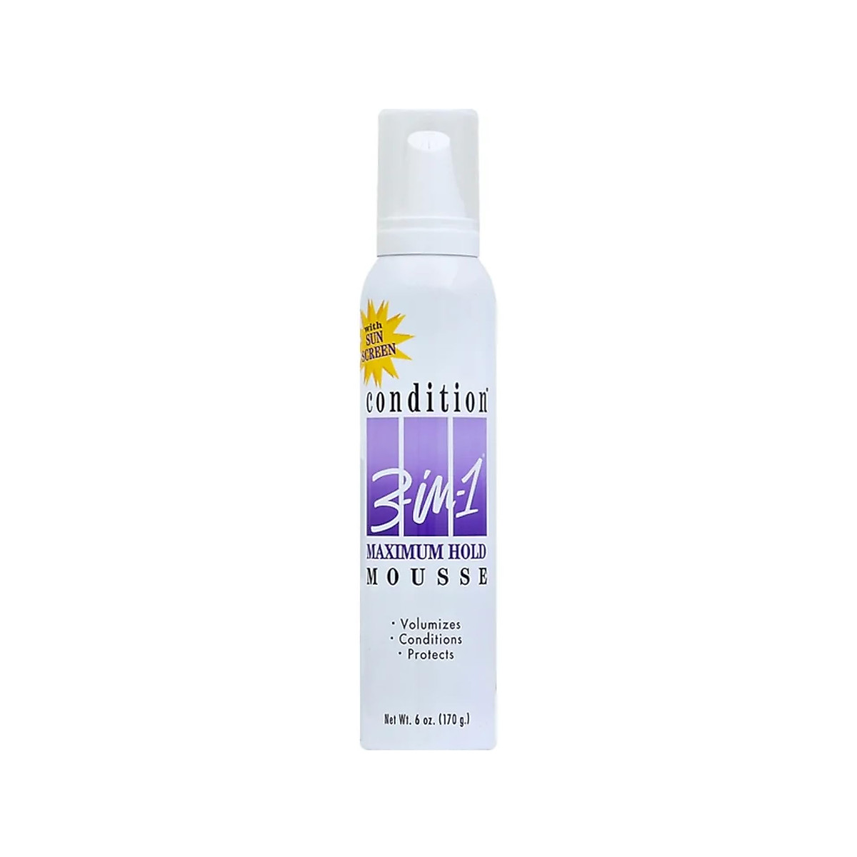 Condition 3-N-1 Mousse 6 Ounce Maximum With Sunscreen (177ml) (3 Pack)