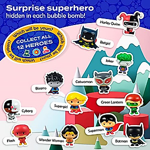 Two Sisters Bubble Bath Bombs Superhero Surprise Set for Kids | Super Hero Toys Inside | 6-Pack Set in a Gift Box | Safe for Sensitive Skin | Fizzy and Bubbly Bath Balls for Boys & Girls