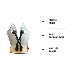 Official As Seen On TV Bavarian Edge Kitchen Knife Sharpener by BulbHead, Sharpens, Hones, & Polishes Serrated, Beveled, Standard Blades