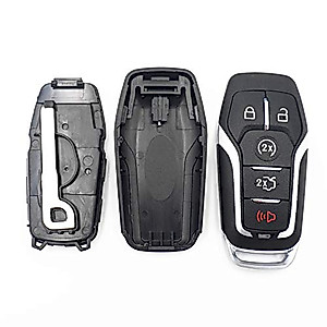 WFMJ for 2015 2016 2017 Ford Edge Explorer Mustang Fusion Edge Keyless Entry 5 Buttons Remote Smart Key Case Shell Fob