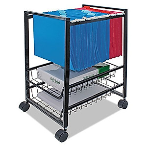 Advantus Mobile File Cart with Sliding Baskets