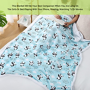 chifave Bear Blanket, 50"x 60" Kids Throw Blankets Super Soft Fluffy Comfortable Flannel Fleece Couch Bed Premium Polyester Children Cute Cartoon Wild Bears Blanket for All Season