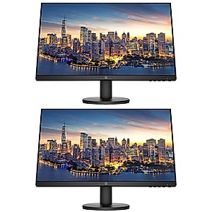 HP P24v G4 24 Inch IPS LED Backlit Monitor 2-Pack, HDMI, FHD