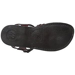 Barak - Leather Closed Toe Sandal - Brown