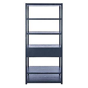 Safavieh Home Collection Johni Navy and Gold 5-Shelf Storage Etagere