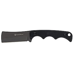 Smith & Wesson H.R.T Cleaver Neck Knife 5.5 in Overall Length with 2 in Blade Length and Breakaway Lanyard