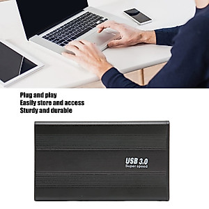 USB 3.0 Hard Drive Enclosure, 1TB Aluminium External Enclosures for SSD HDD, Support Hot Swap, Plug and Play, for Vista for Win for Win ME for Win XP