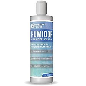 Humidor Solution Propylene Glycol Solution (PG Solution) For Humidifiers By Essential Values. Humidor Accessories and Supplies (16 Fl Oz (Pack of 1))