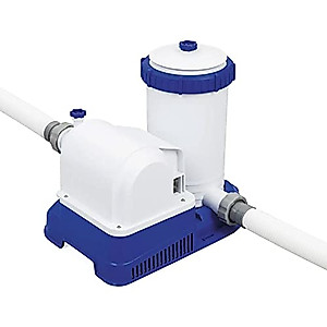 Bestway 58392E Swimming Pool Water Filter Pump & Replacement Cartridge, 2 Pack, Clear