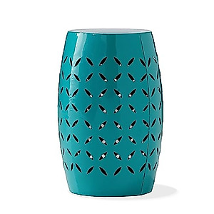 Christopher Knight Home Lilac Outdoor 12" Iron Side Table, Teal