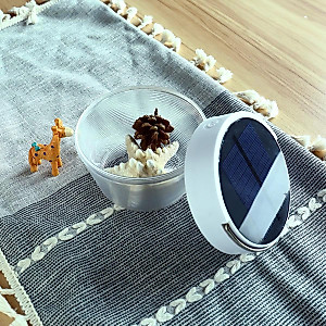 Lighting EVER Solar LED Camping Lantern, Portable Table Lamp, RGB Storage Box, USB Rechargeable Tent Light for Outdoor, Hiking, Fishing, Emergency and More