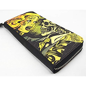 Liquorbrand Horror B Movie cartoon zip around clutch Wallet