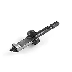 Star M CM-41X120 12mm Mushroom Hex Shank Drill Auger Bit with Stop Collar Single Spur and Cutting-Edge Open Flute Design