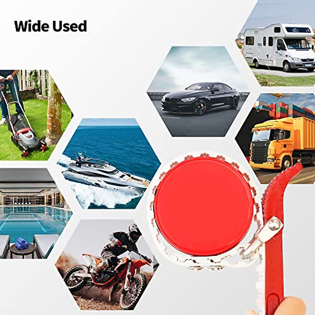 Anmxkoo Strap Wrench, Anti-sliding and Durable, 18.8 Inches Length Rubber Strap Wrenches for Replacing Water Filter Oil Filter Swimming Pool Joints PVC Pipe Joints