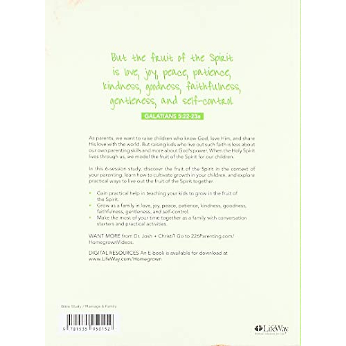 Homegrown - Bible Study Book: Cultivating Kids in the Fruit of the Spirit