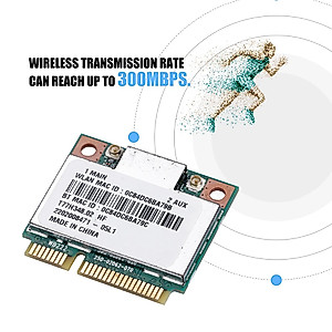 EBTOOLS Dual Band 2.4G/5Ghz Network Card, Replacement AR5B22 Network 300Mbps Bluetooth 4.0 WiFi Mini PCI E Wireless Card