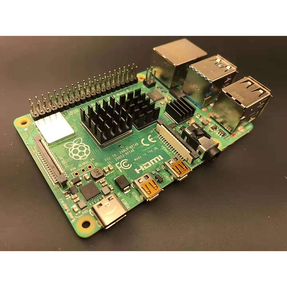 Easycargo Raspberry Pi 4 Heatsink Fan Kit, Cooler 30mm Fan Heatsink for Raspberry Pi 5 4 3 Electronics Robotics Development Boards DIY 3007 30x30x7mm 5V 3.3V Quite Mini Fan Small (Black 4 Pack)