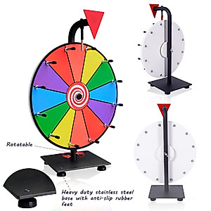 Hooomyai 12 Inch Heavy Duty Spinning Wheel
