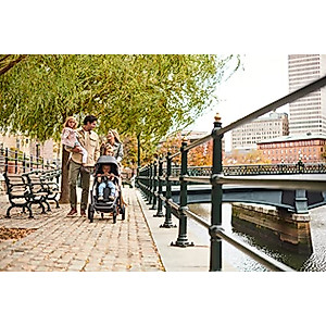 Vista V2 Stroller - Greyson (Charcoal Melange/Carbon/Saddle Leather) + MESA Infant Car Seat - Jake (Black)