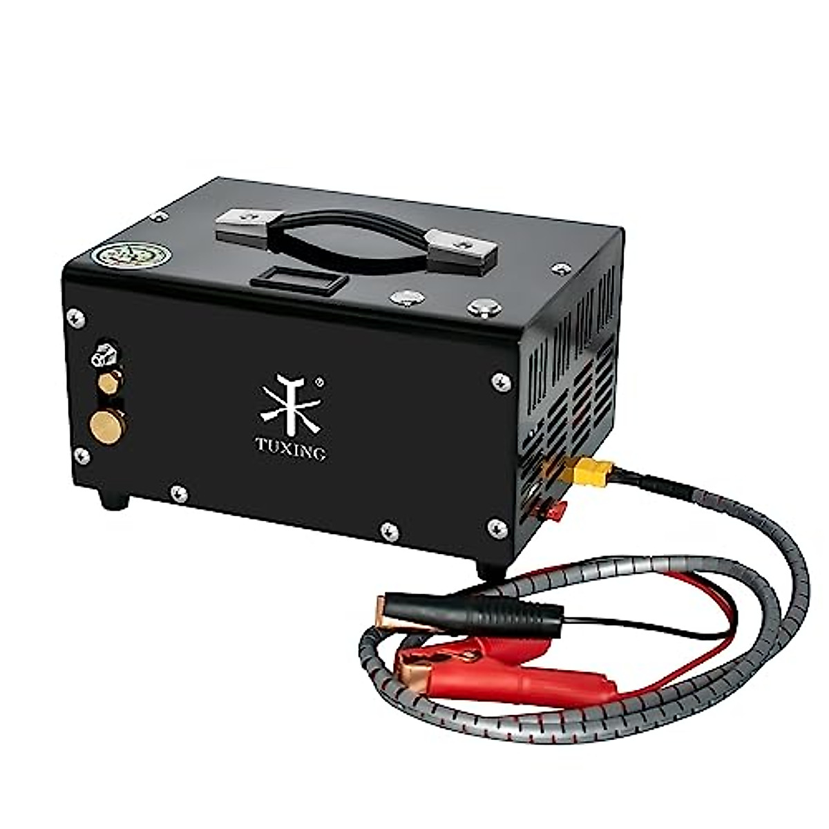 TUXING 4500Psi PCP Air Compressor,PCP Rifle/Pistol and Paintball Tank Air Pump, Powered by 12V Car DC or Home 110V AC with Power Converter and Built-in Water Oil Filter