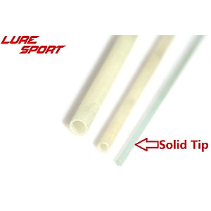 LureSport Transparent Hollow GlassFiber 1.4m 4sections UL Blank Rod Building Components Repair DIY Accessory (Red)