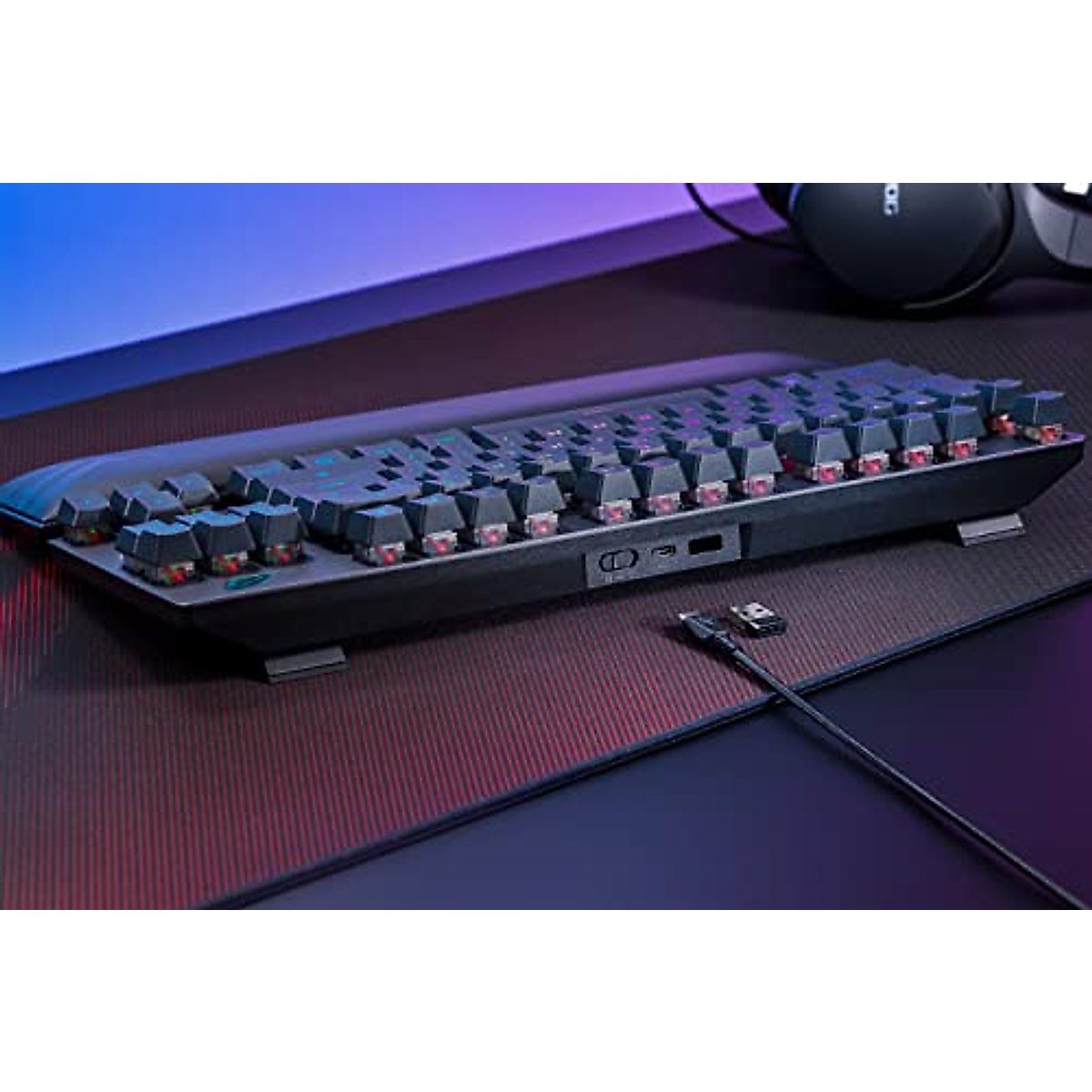ASUS ROG Strix Scope RX TKL Wireless Deluxe - 80% Gaming Keyboard, Tri-Mode Connectivity (2.4GHz RF, Bluetooth, Wired), ROG RX Red Optical Mechanical Switches, PBT Keycaps, RGB, Wrist Rest, Black