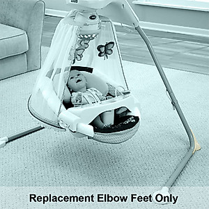 Replacement Parts for Fisher-Price Cradle 'n Swing - T4522 ~ Butterfly Model ~ Fits Other Models as Well ~ Replacement Elbow Feet