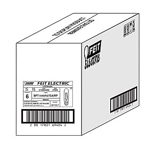 Feit Electric BPT1040/927CA/RP/6,40W EQ DM T10 LED Light Bulbs, 6 Bulbs