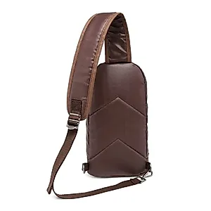 Urban Light Coated Canvas Sling Bag (Brown)