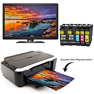 Limeink Compatible Ink Cartridges Replacement for Brother LC3033 XXL (5 Pk) High Yield for Brother MFC-J995DW XL MFC-J805DW MFC-J815DW Printer (2 Black, 1 Cyan, 1 Magenta, 1 Yellow) BK MFC LC