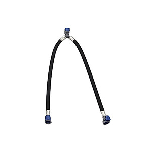 Weirun Replacement Part Quick Connect Hose for Bathtub Tub Filler Bathroom 3 Hole Sink Vanity Widespread Faucet Double Handle Mixer Tap,Black
