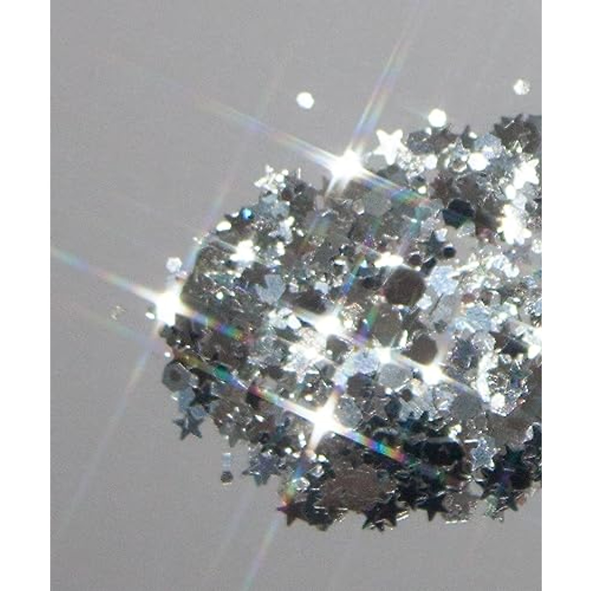 Platinum Biodegradable Chunky Glitter // Karizma Beauty Silver Bio Glitter Eco Glitter Face Glitter Festival Chunky 10g