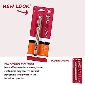 Sakura 30881 Pigma Micron Blister Card 08 Ink Pen, 0.50-mm, Black