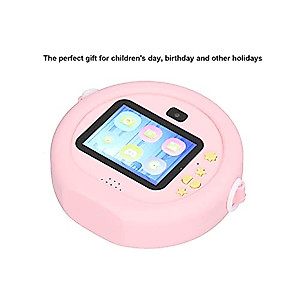 Vbestlife 2.4 inch Digital Camera, Portable Selfie IPS Camera, Mini Children's Toy Camera, one Button Smart Focus Free, with Soft Silicone Materials, 600 mAh Battery, Gifts for Birthday