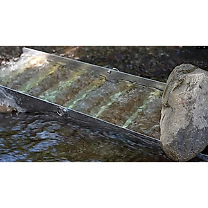 Complete Gold Mining Kit; Folding 50 inch Gold Sluice Box; Gold Prospecting Equipment; Rock Pick Hammer; Gold Classifiers; Pay Dirt Scoop; Crevice Tools and More