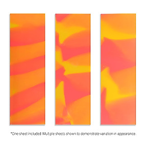 Teak Tuning Pro Duro Grip Tape, Pink & Yellow Swirl - Ultra Premium, Custom Teak Silicone Polymer Blend - 41A Durometer for Ultimate Grip, Comfort, Control & Performance - 0.7mm Thick