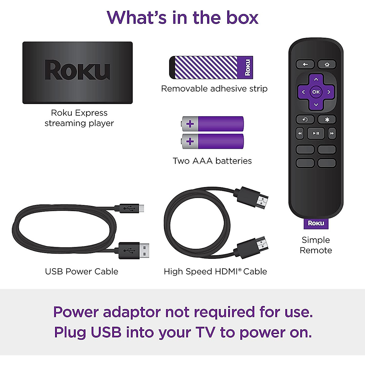 Roku Express HD 2 Pack | Streaming Player HD with Roku Simple Remote, Includes Premium HDMI Cable | with Microfiber Cleaning Cloth