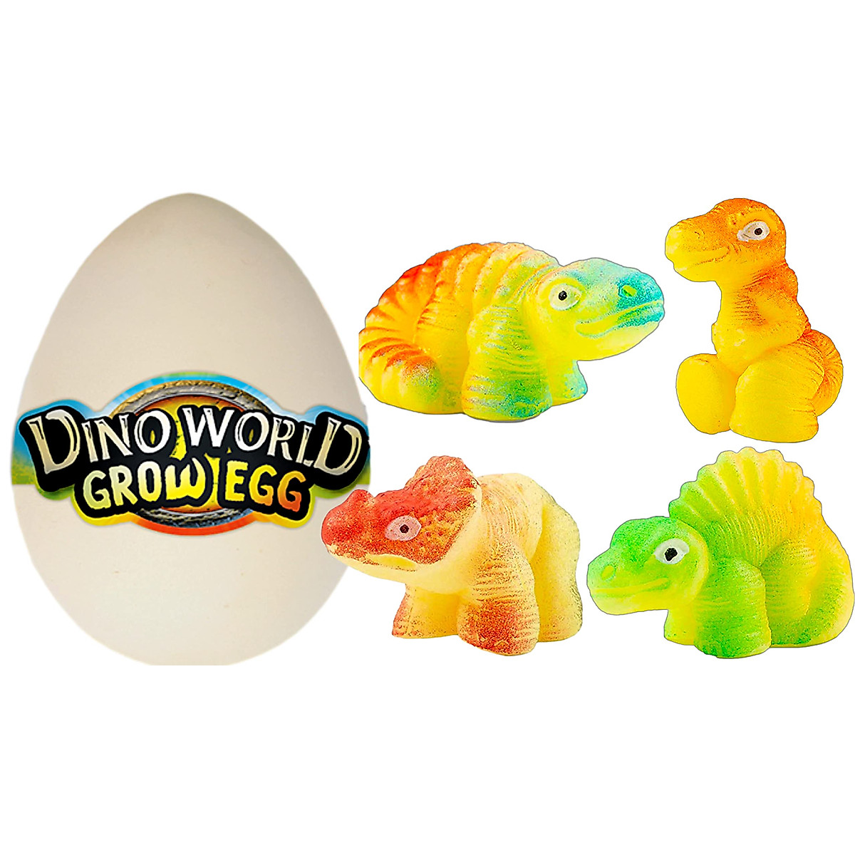 JA-RU Dinosaur Egg Growing Toys (1 Egg Assorted) Magic Surprise Hatching & Grow in Water Animals for Kids. Prefilled Toys. Bulk Jurassic Party Favors Easter Basket Fillers. 1745-1A