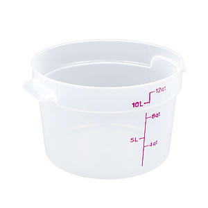Cambro (RFS12PP190) 12 qt Round Polypropylene Food Storage Container - Camwear®