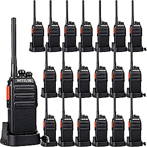 Retevis H-777S Walkie Talkies 2 Way Radios,Two Way Radio Rechargeable Long Range,VOX Hands Free USB Charger Dock Sturdy,Workers Business Company School Hotel Retail(20 Pack)