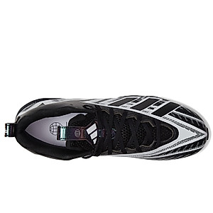 adidas Men's Freak Spark 23 Football Shoe, Black/White/Black (Molded), 9