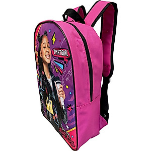 Ruz That Girl Lay Lay 15" School Backpack (Pink-Black)