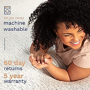 ViscoSoft 3 Inch Memory Foam Mattress Topper Queen - Select High Density Ventilated Mattress Pad - Removable Bamboo-Rayon Cover