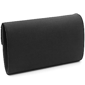 Milisente Clutch Purse for Women, Suede Envelope Evening Purses Crossbody Shoulder Clutch Bag (Black)