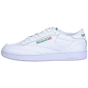 Reebok Men's Club C 85 Fashion Sneaker, white/green, 11 M US