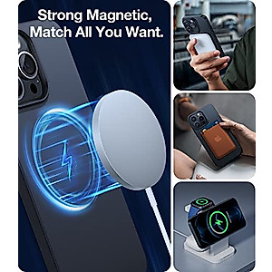 TORRAS Magnetic Slim Designed for iPhone 12 Pro Case/iPhone 12 Case Ultra Thin Durable Protection Hard Silky Matte Finish iPhone 12 MagSafe Case 6.1'', Graphite Black